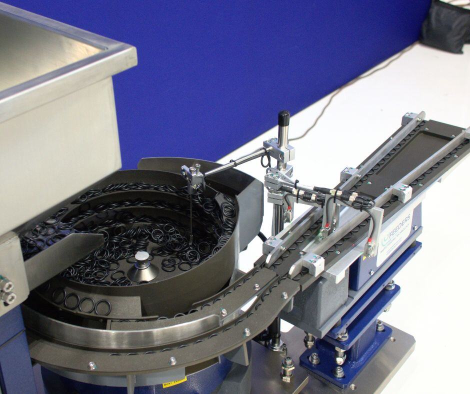 Streamlined O-Ring Parts Feeding System by Bellco Feeders