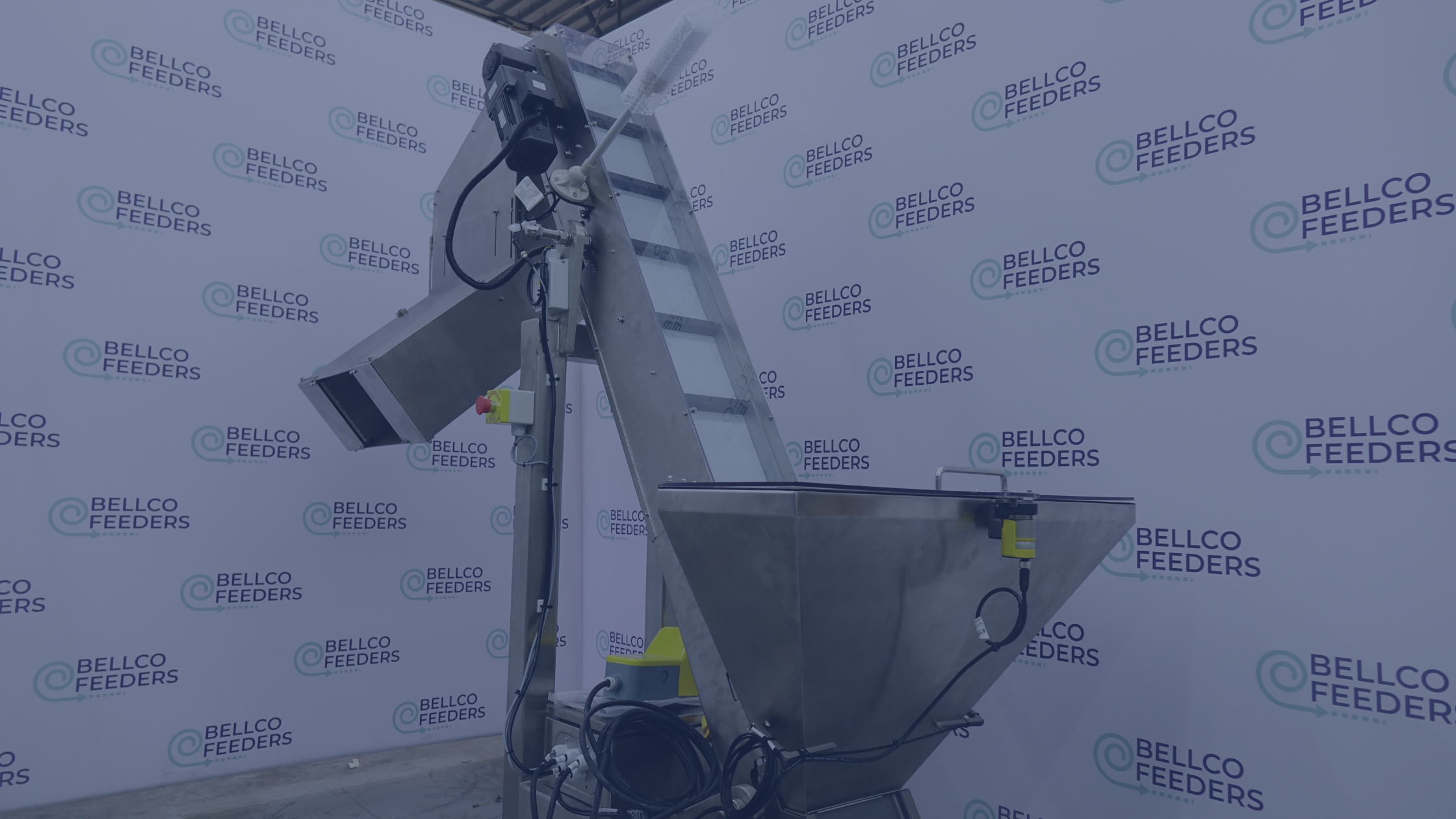 Elevated Conveyor Hopper for Consumer Goods Industry